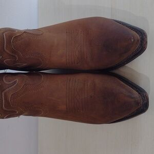 challenger | Shoes | Challenger Brown Leather Cowboy Boots Size 7 ...